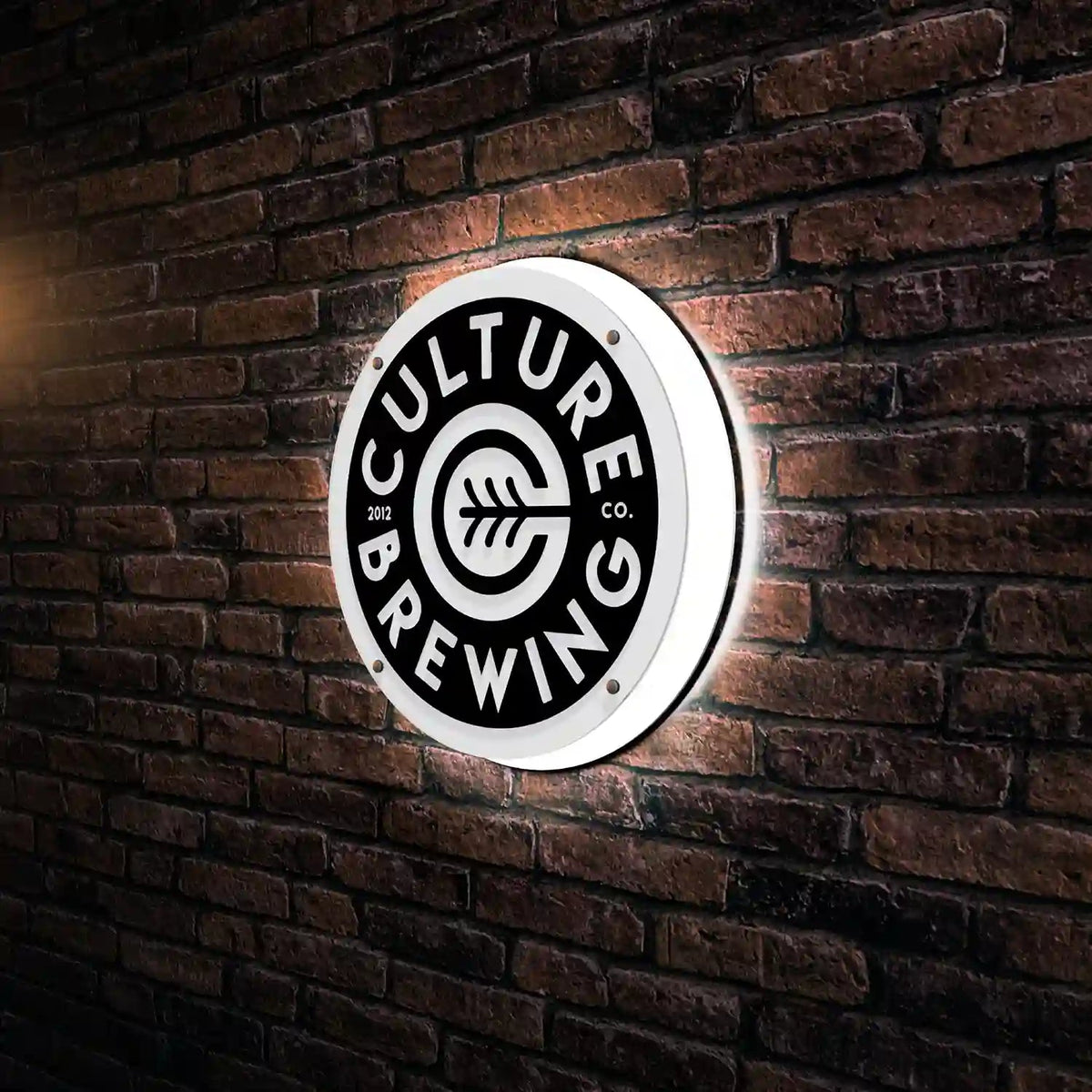 Buy Custom Round LED Signs For Your Business - 15.5" Circle - Steel ...