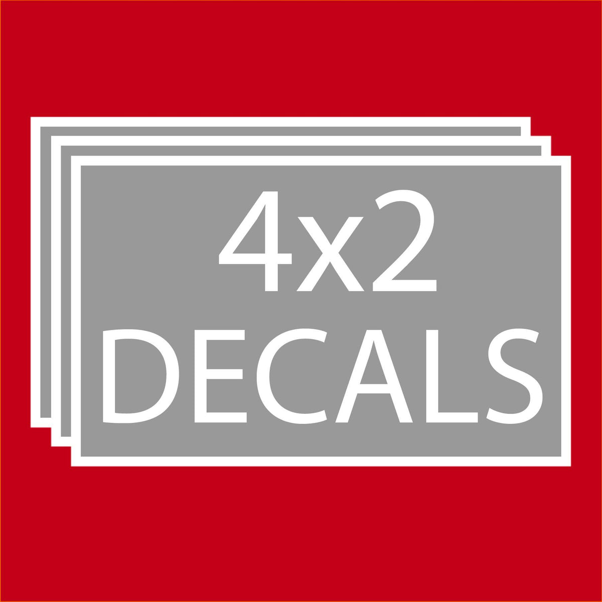 Buy 4"x2" Custom Rectangle Decals | Steel City Tap Co.